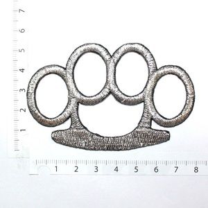 Accessories | Brass Knuckles Patch Iron On Patches Diy Silver | Poshmark